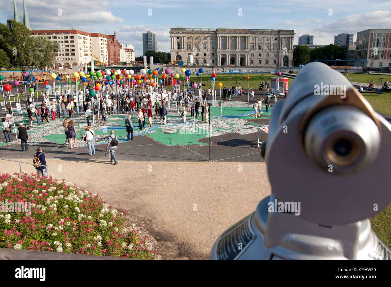 Stadt der Vielfalt - City of Diversity Berlin Germany Map Pins Stock ...