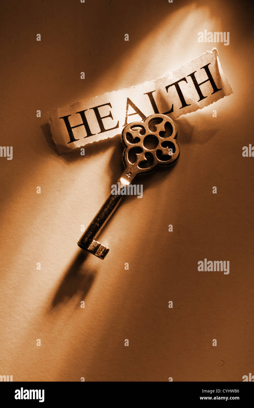 The Key to Health Stock Photo - Alamy