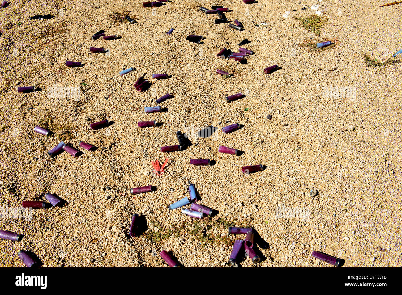 Target shooting trash in the Western Mojave Desert Stock Photo - Alamy