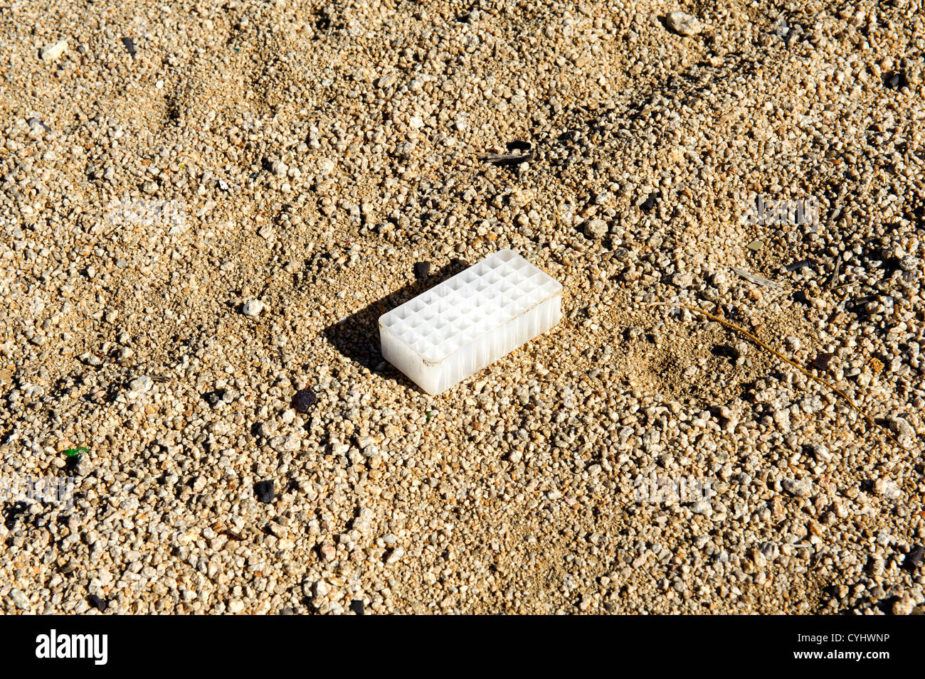 Target shooting trash in the Western Mojave Desert Stock Photo - Alamy