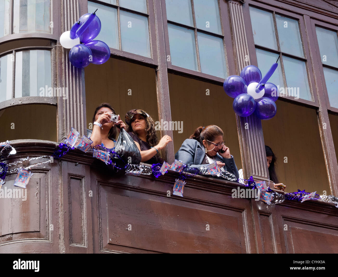 Lord of Miracles Procession in Lima city. Peru Stock Photo - Alamy