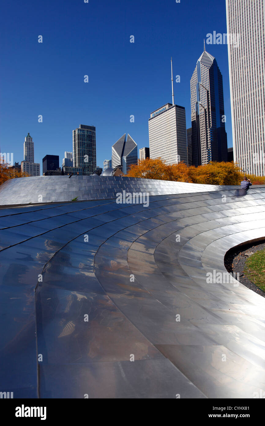 Bp Pedestrian Bridge Millennium Park High Resolution Stock Photography ...