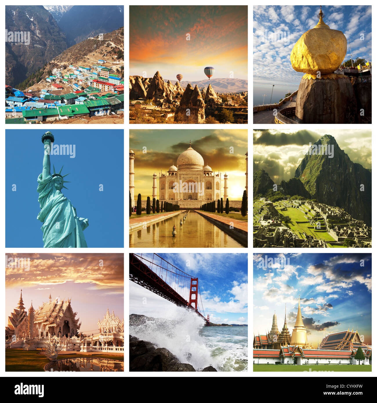 worlds famous views Stock Photo - Alamy