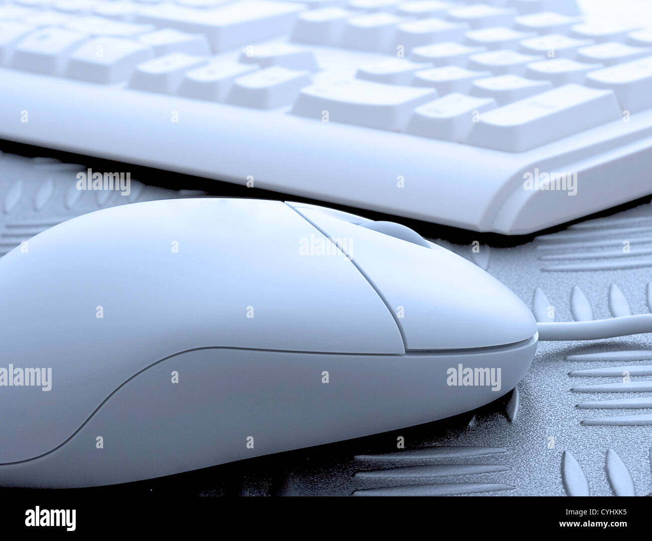 Closeup Of Computer Keyboard And Mouse Stock Photo - Alamy