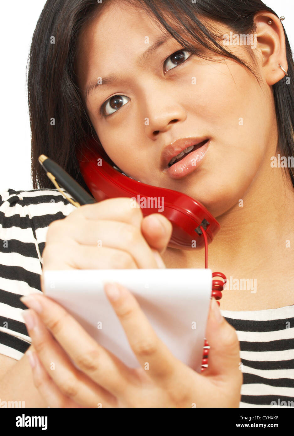 Phone writing message pad hi-res stock photography and images - Alamy