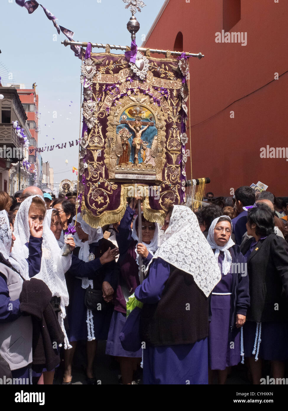 Lord holy christ of miracles festival hi-res stock photography and ...