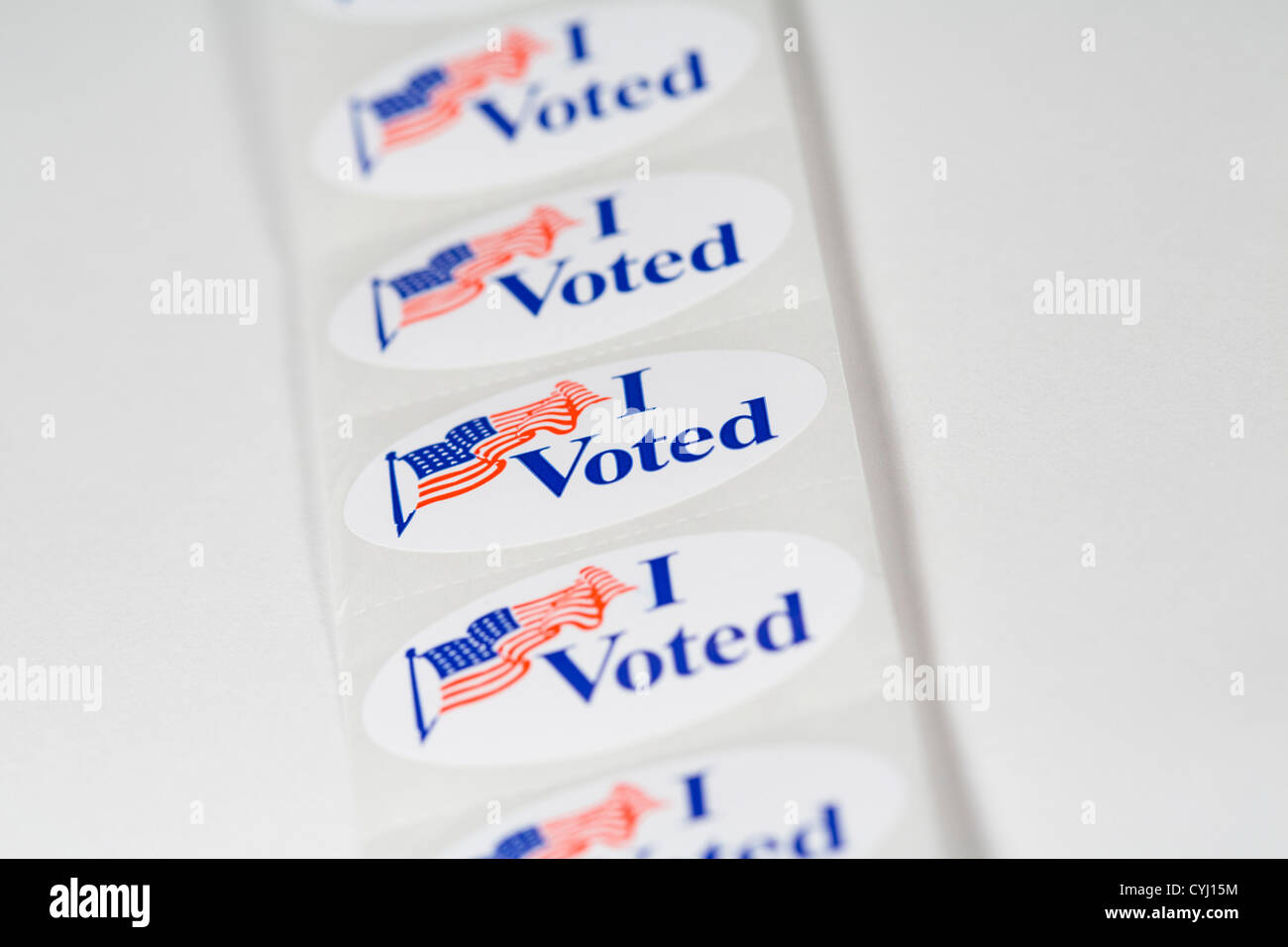 Voted sticker election voting usa hi-res stock photography and images ...