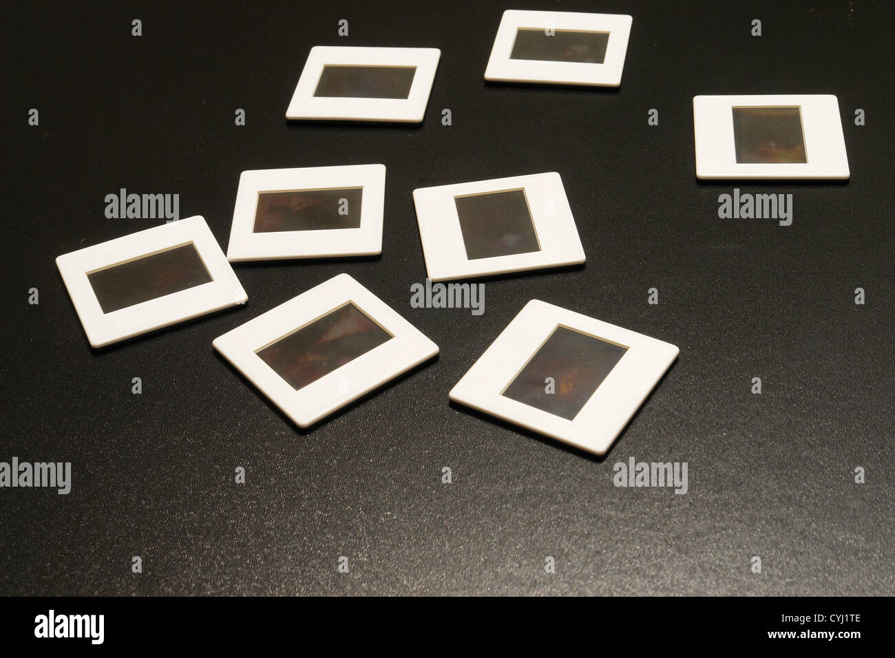 Picture of some antique slides inside Stock Photo - Alamy