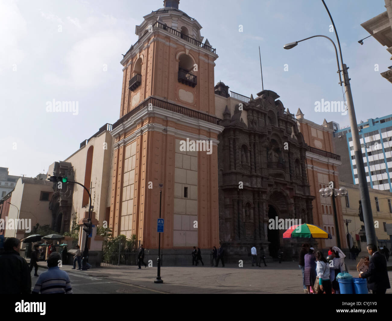 Peru. Lima City. La Merced church Stock Photo - Alamy
