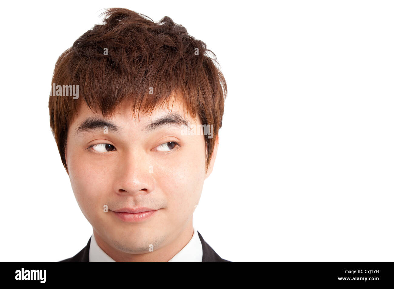 Asian man thinking Cut Out Stock Images & Pictures - Alamy