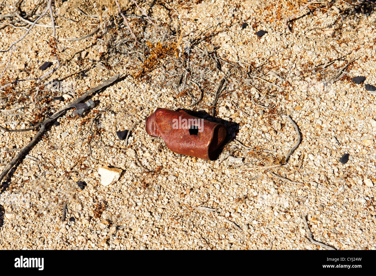 Target shooting trash in the Western Mojave Desert Stock Photo - Alamy