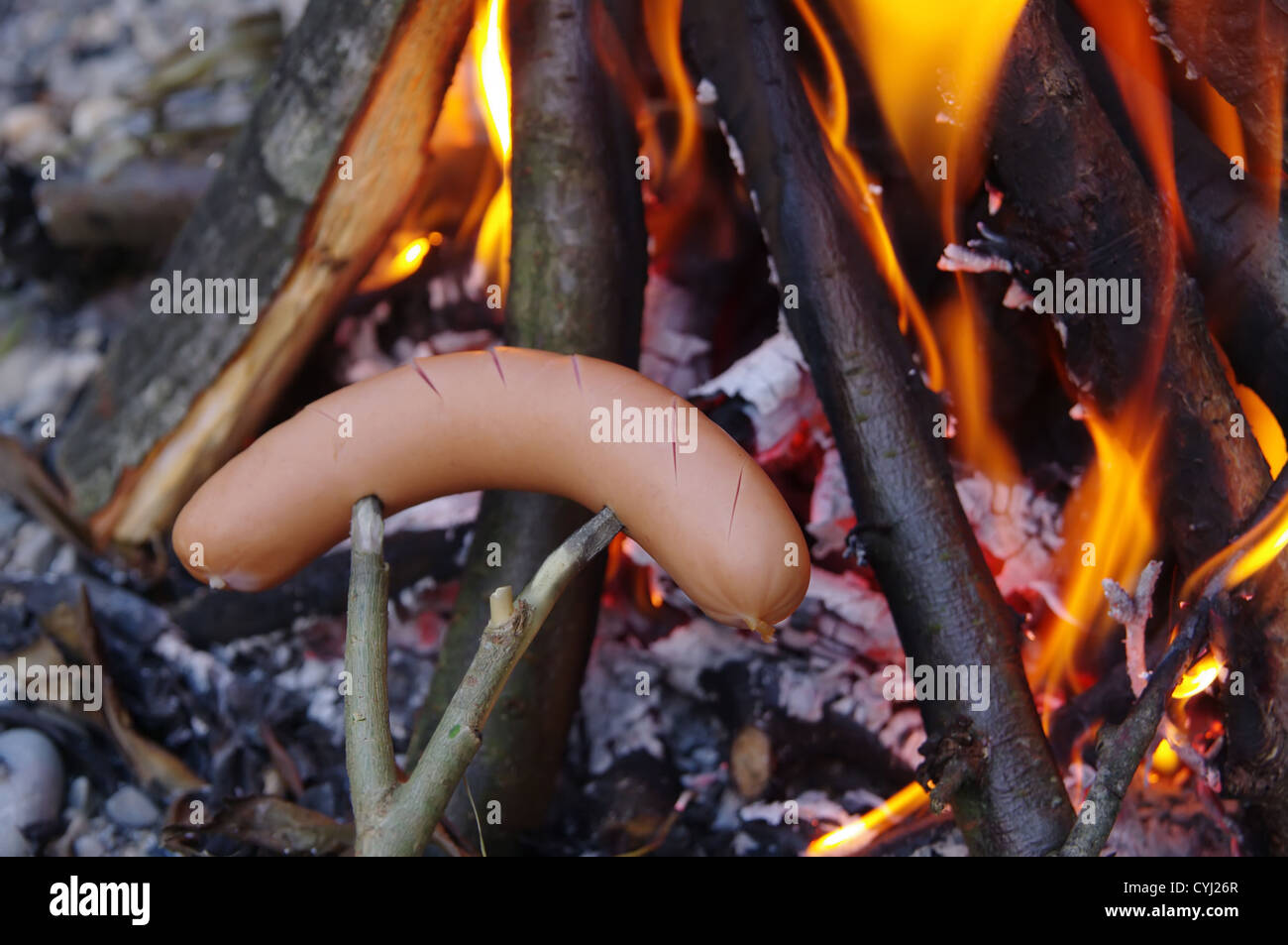 Burn sausage hi-res stock photography and images - Alamy