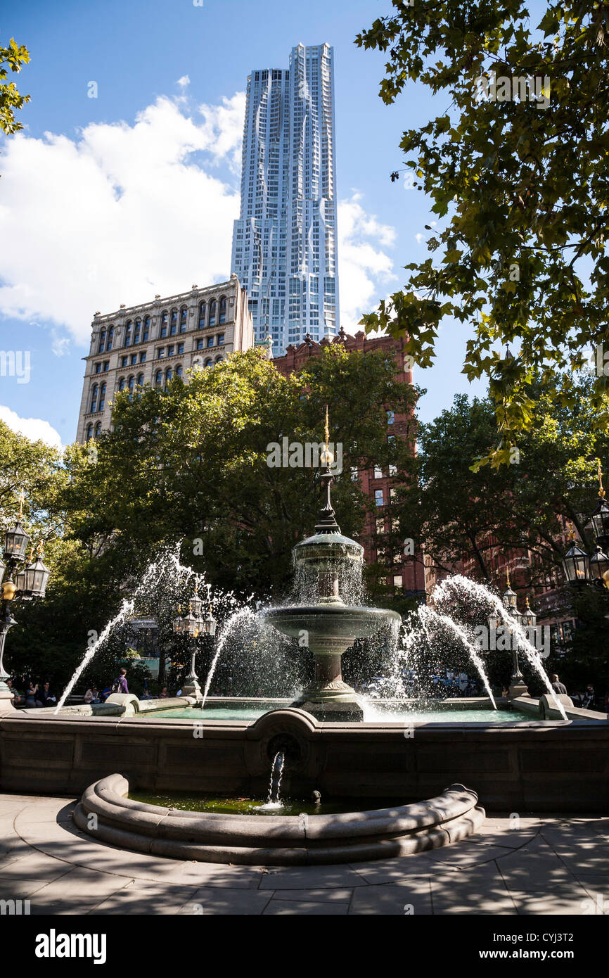 The Mould Fountain, City Hall Park, NYC Stock Photo - Alamy