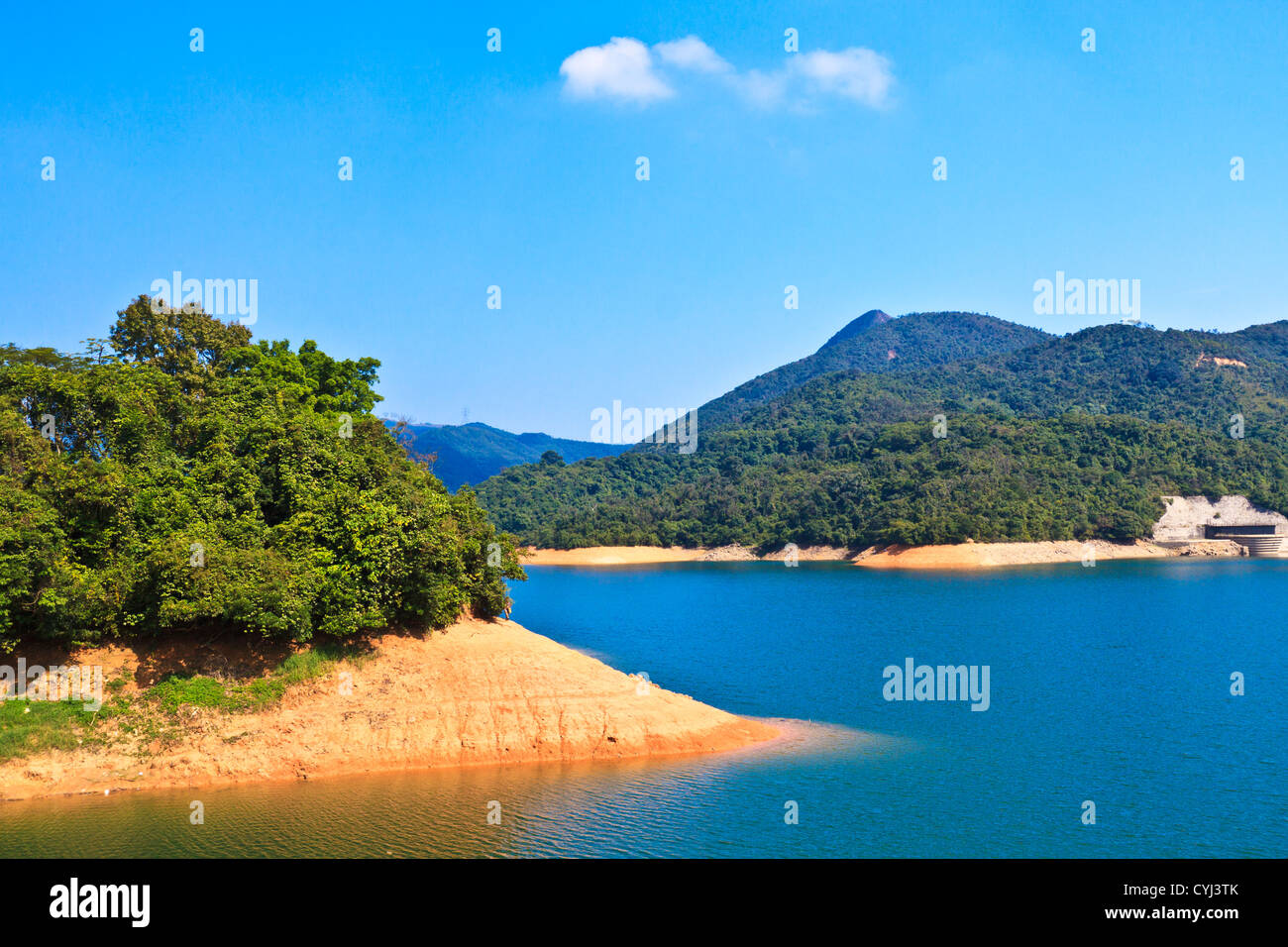 Lake landscape in Hong Kong Stock Photo - Alamy
