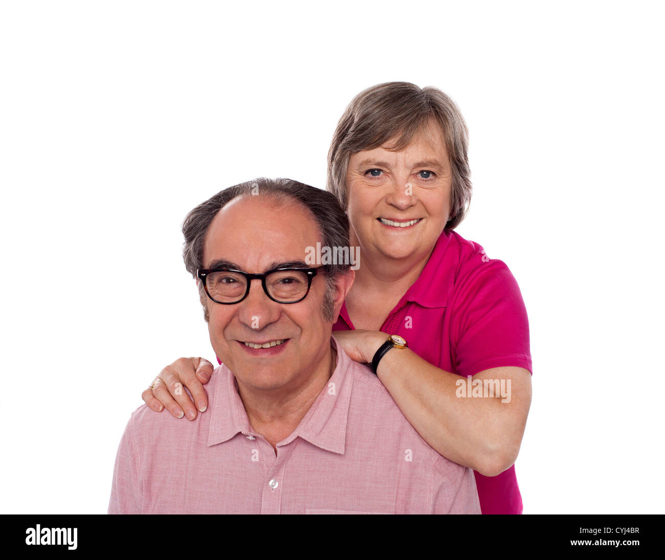 Love couple portrait. Studio shot. All on white background Stock Photo ...