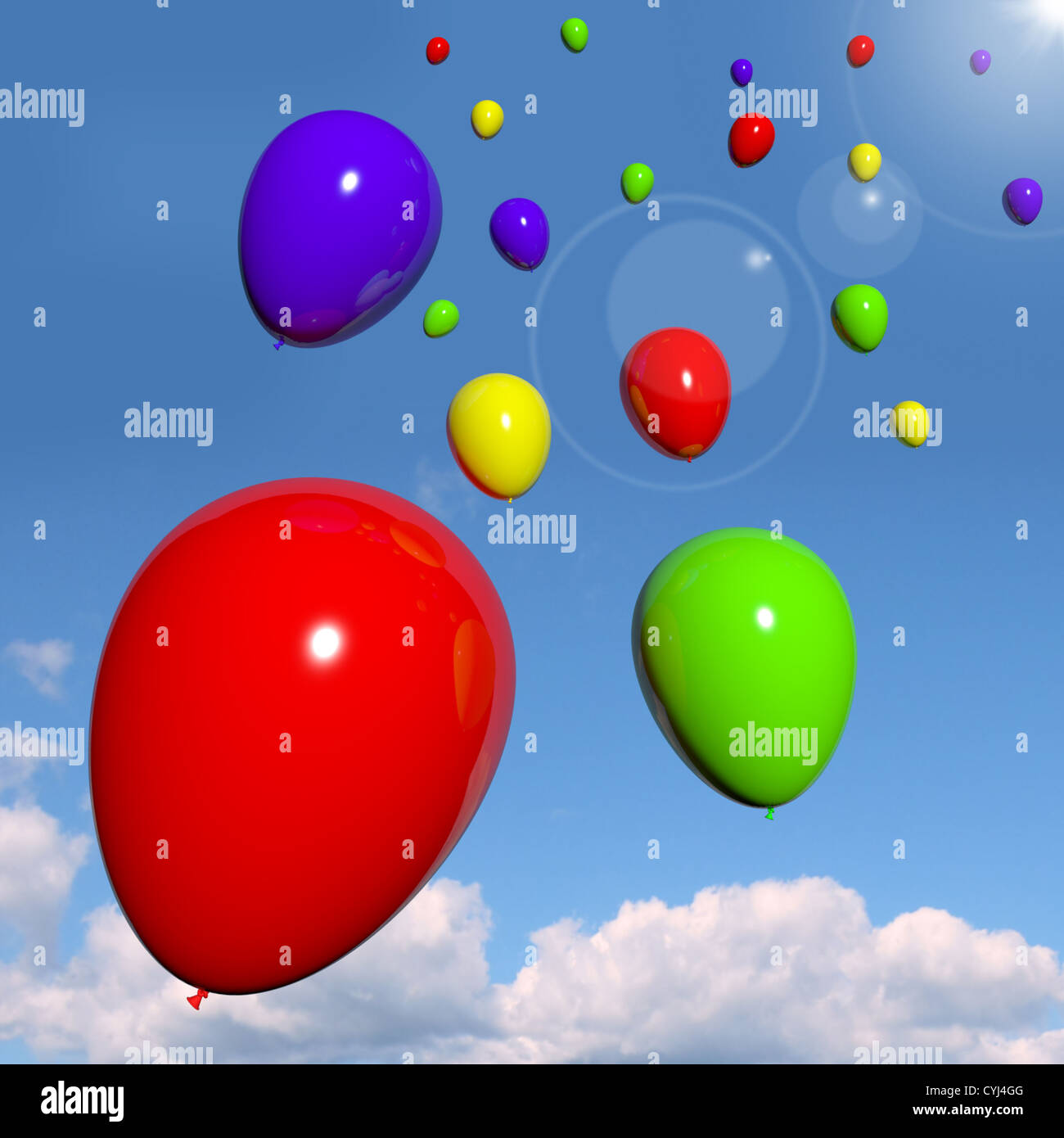 Balloons celebration festive hi-res stock photography and images - Alamy