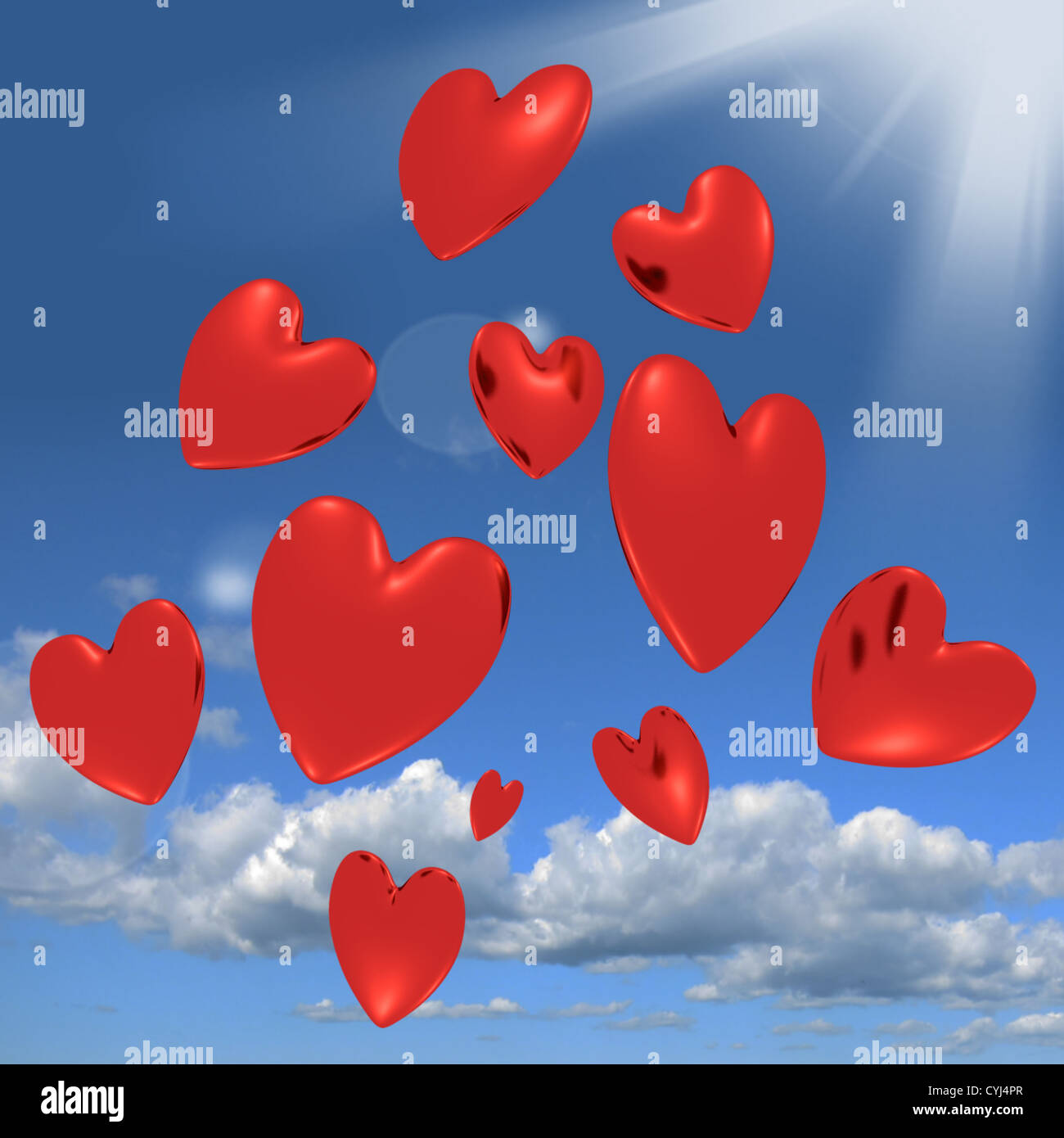 Falling hearts romance hi-res stock photography and images - Alamy
