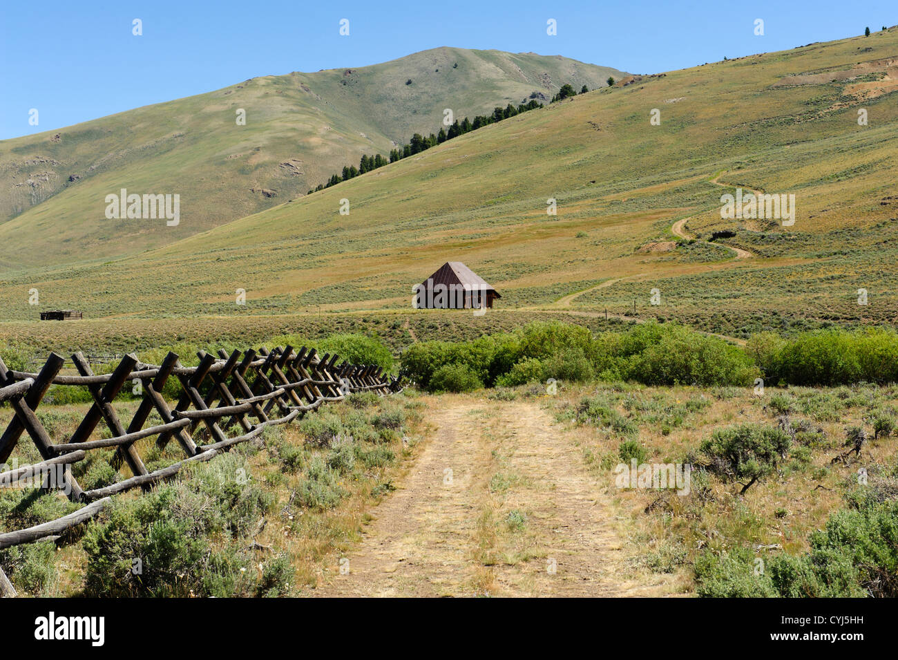 Antelope Pass area of the Copper Basin near Sun Valley, Idaho Stock ...