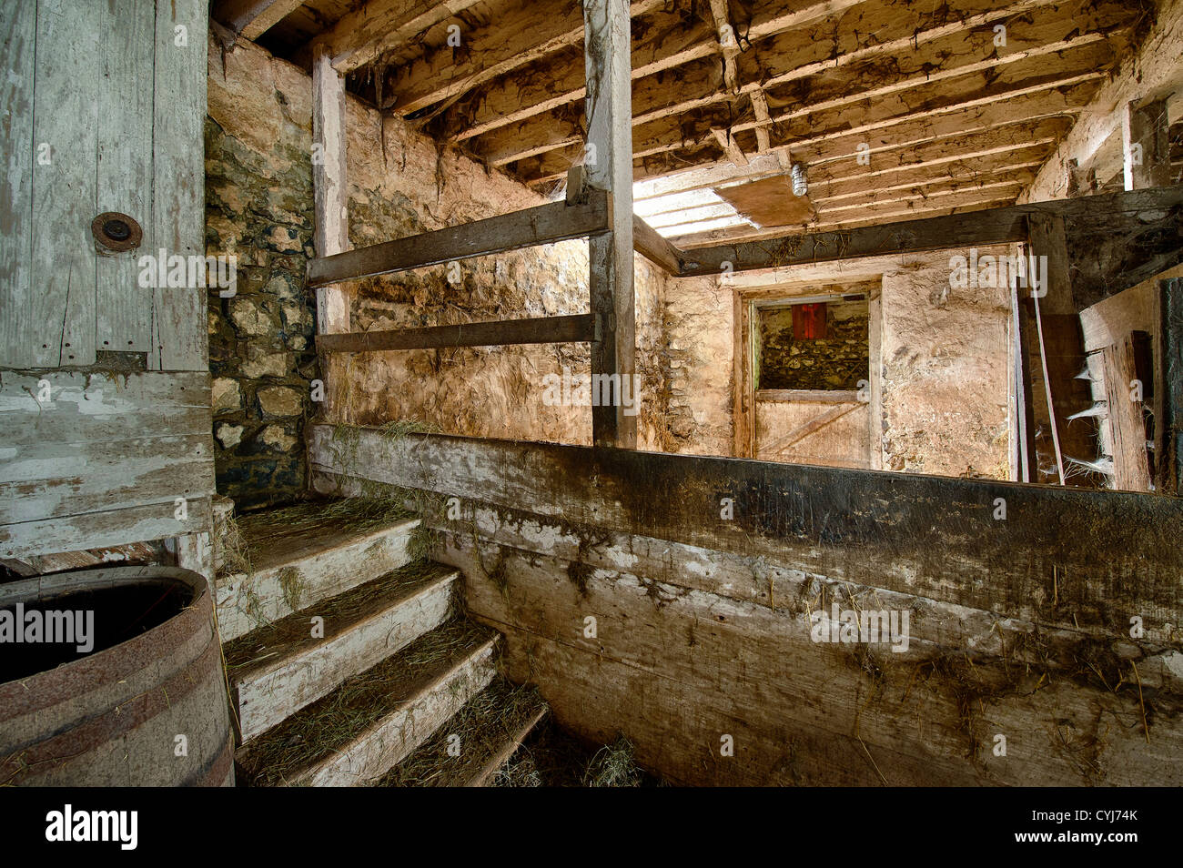 Rustic stable interior hi-res stock photography and images - Alamy
