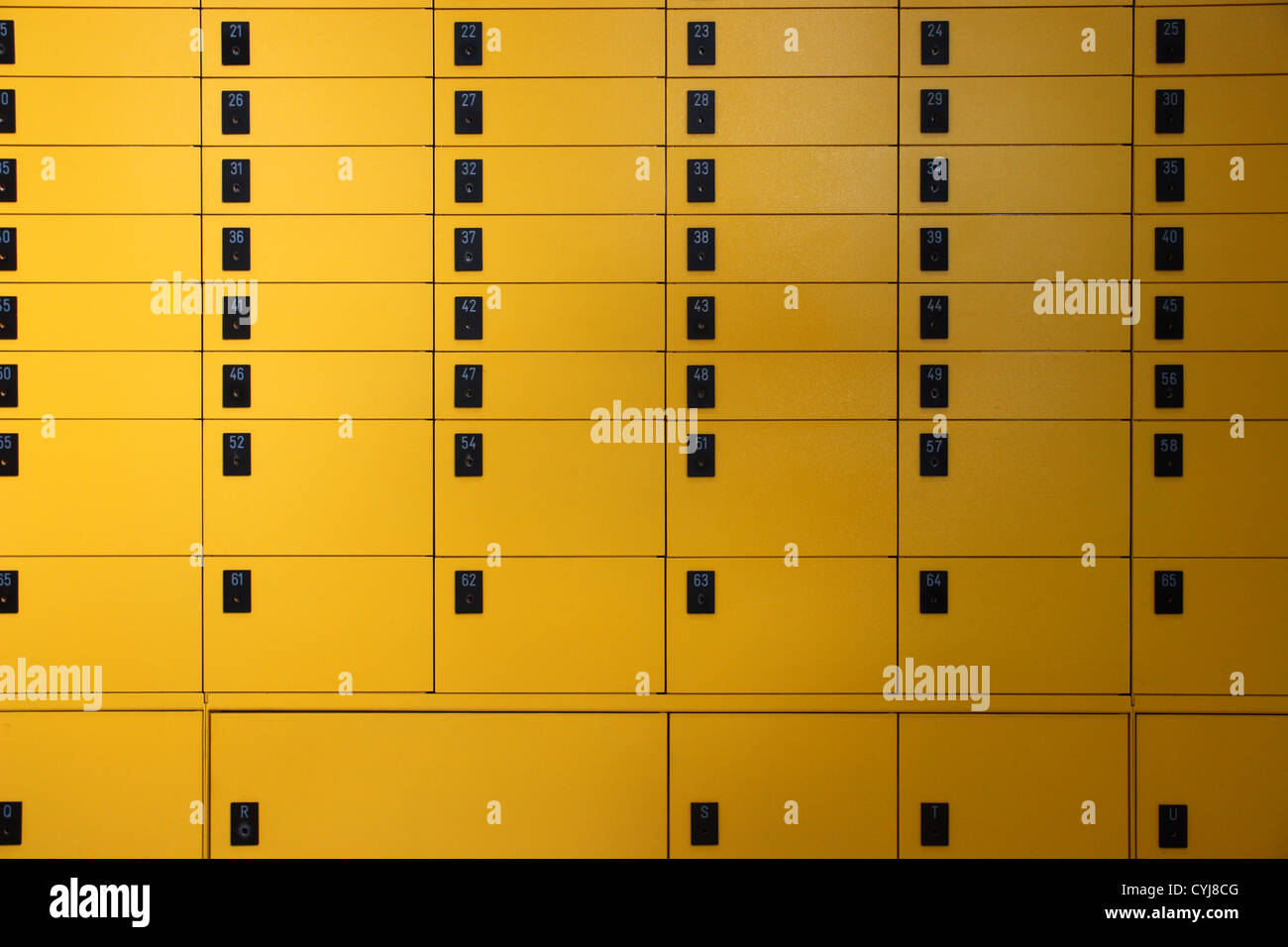 Yellow post office boxes hi-res stock photography and images - Alamy