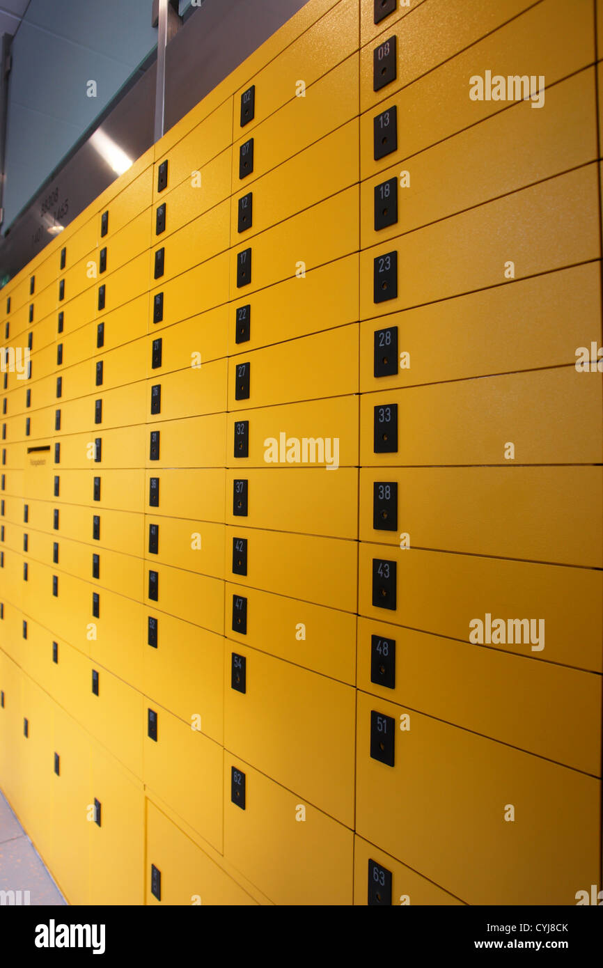 Yellow post office boxes hi-res stock photography and images - Alamy