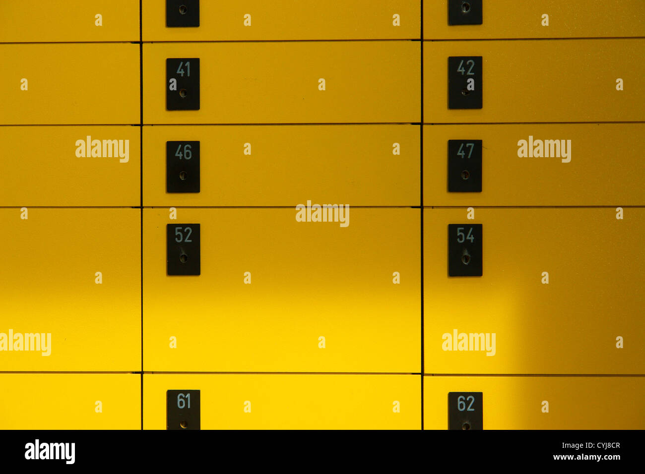Yellow post office boxes hi-res stock photography and images - Alamy