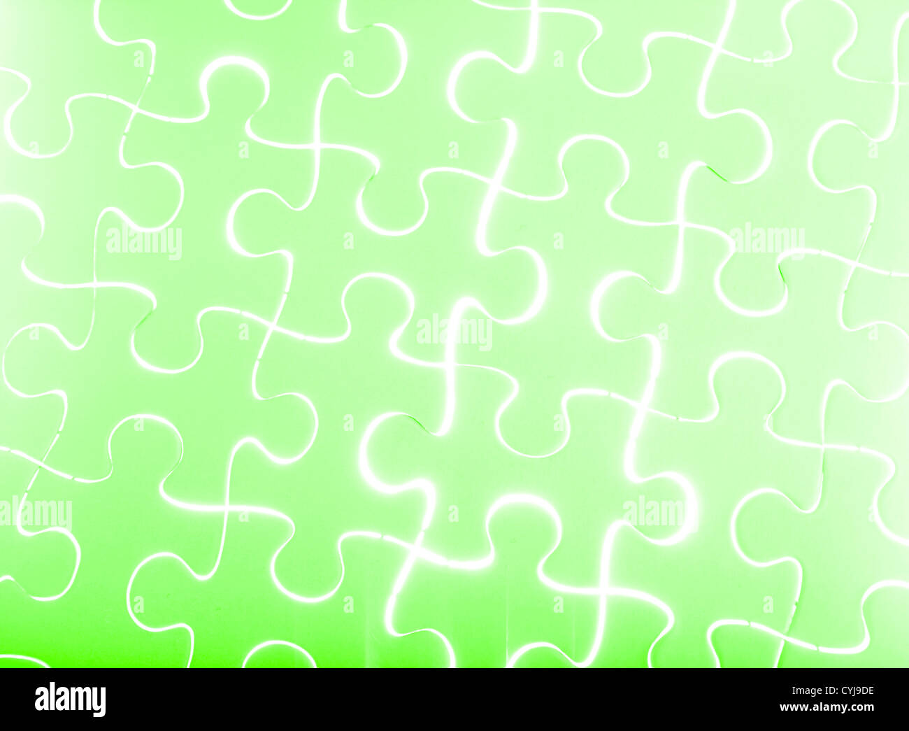 Puzzle in green Stock Photo - Alamy