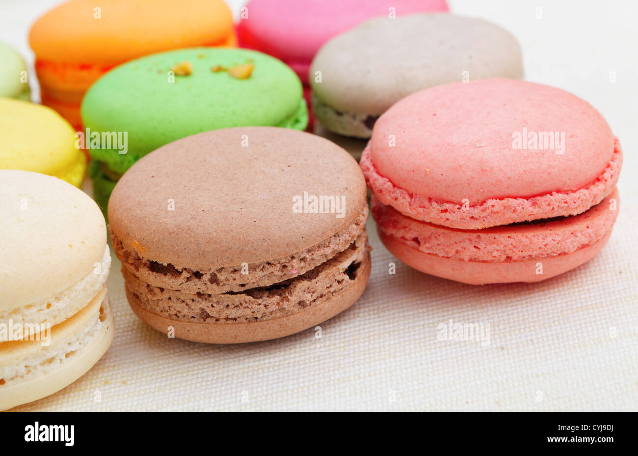 Assorted French Macaroons Stock Photo - Alamy