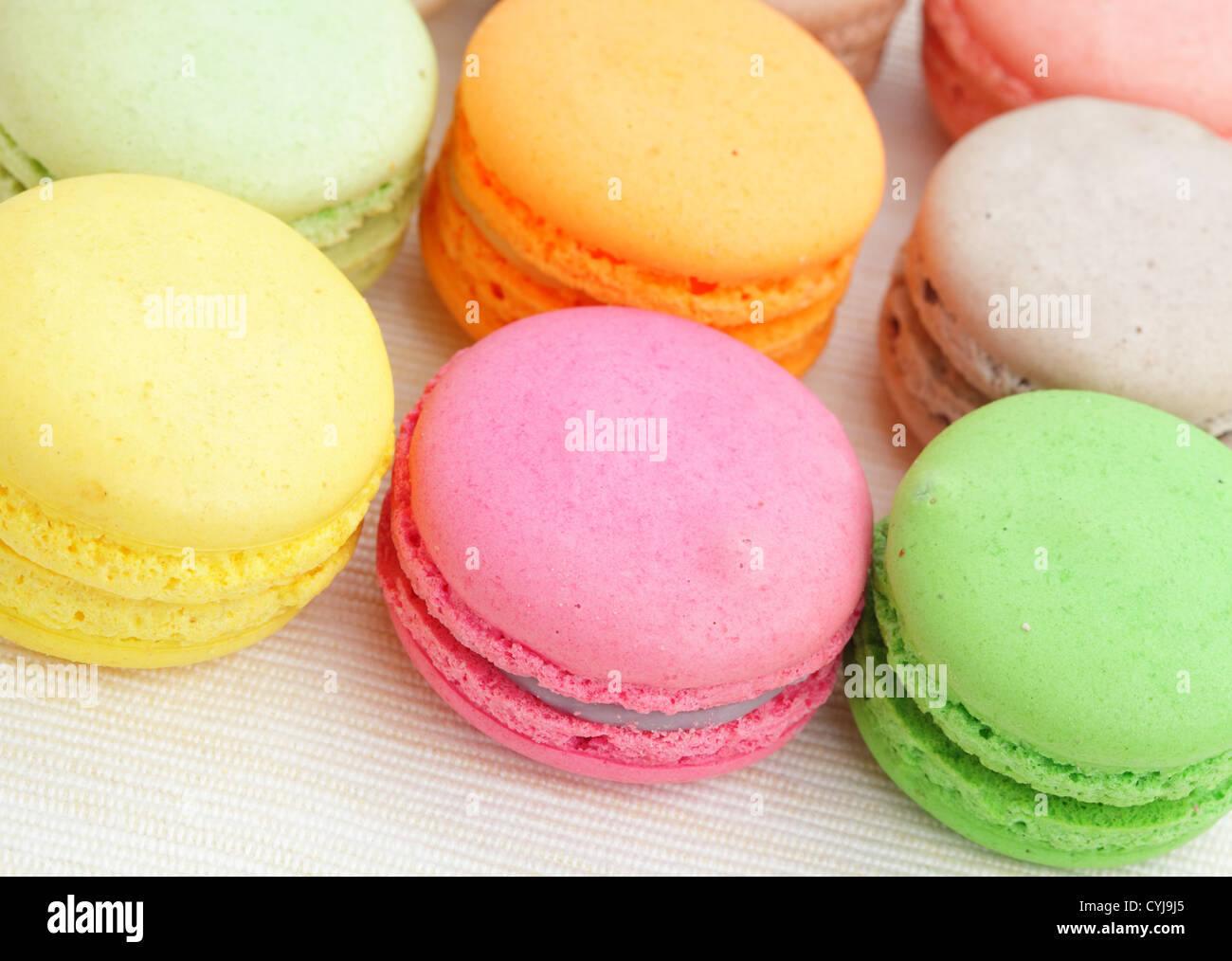 colorful french macarons Stock Photo - Alamy