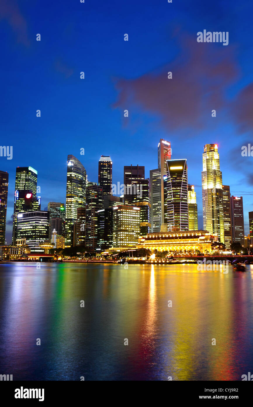 city night view for singapore Stock Photo - Alamy