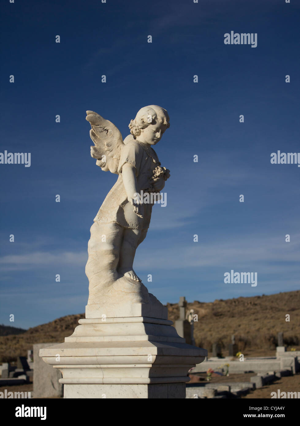 An old cemetery gravestone in loyalton california Stock Photo - Alamy