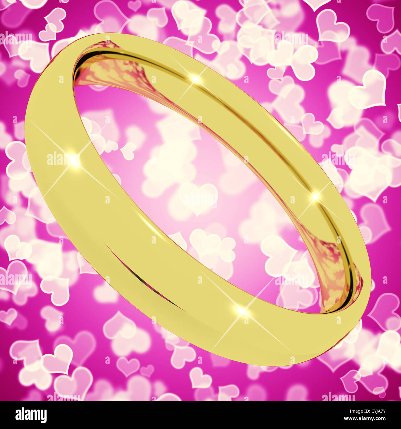 Gold heart background hi-res stock photography and images - Alamy