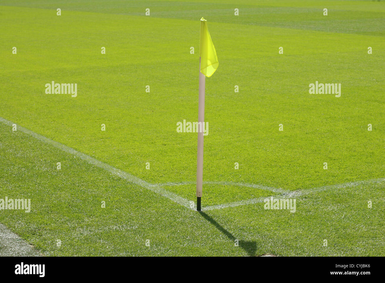 to make a corner kick at a football field Stock Photo - Alamy