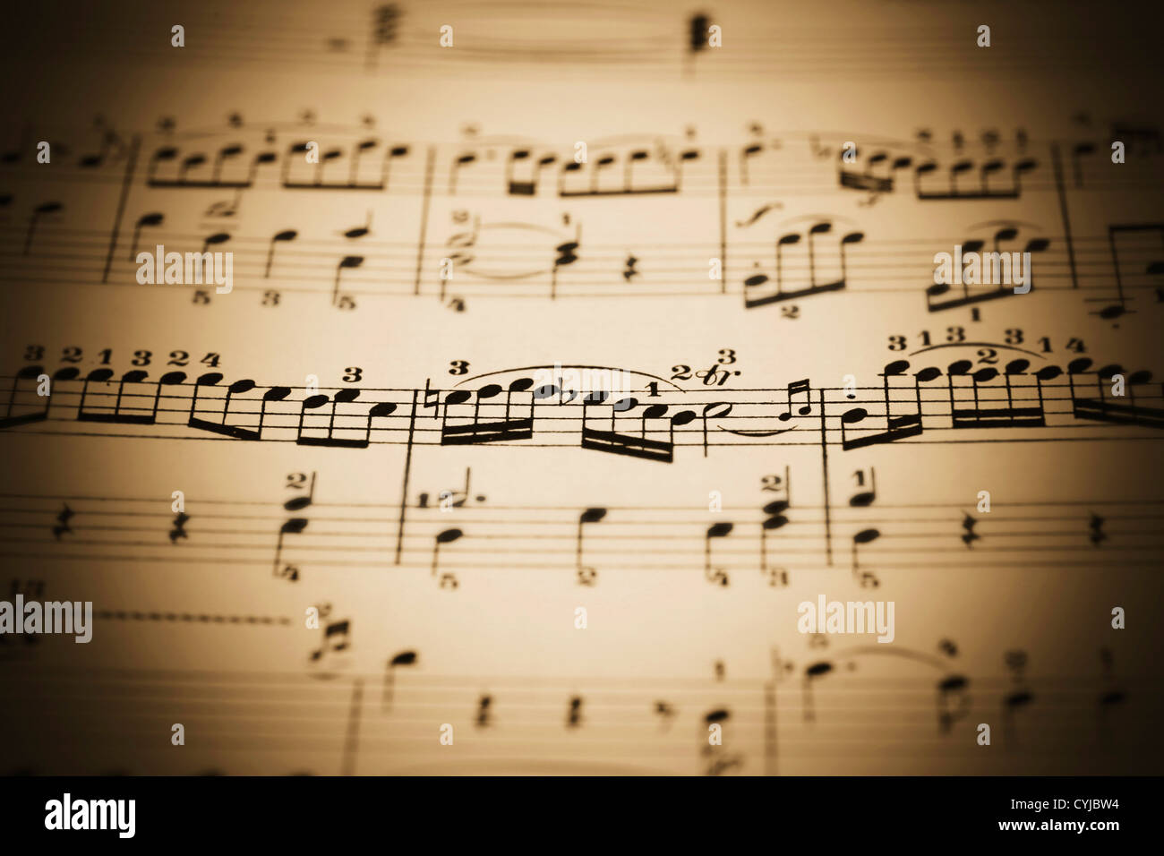 Old piano sheet music hi-res stock photography and images - Alamy