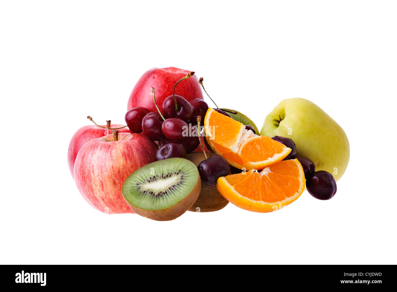 fruits isolated on white background Stock Photo - Alamy
