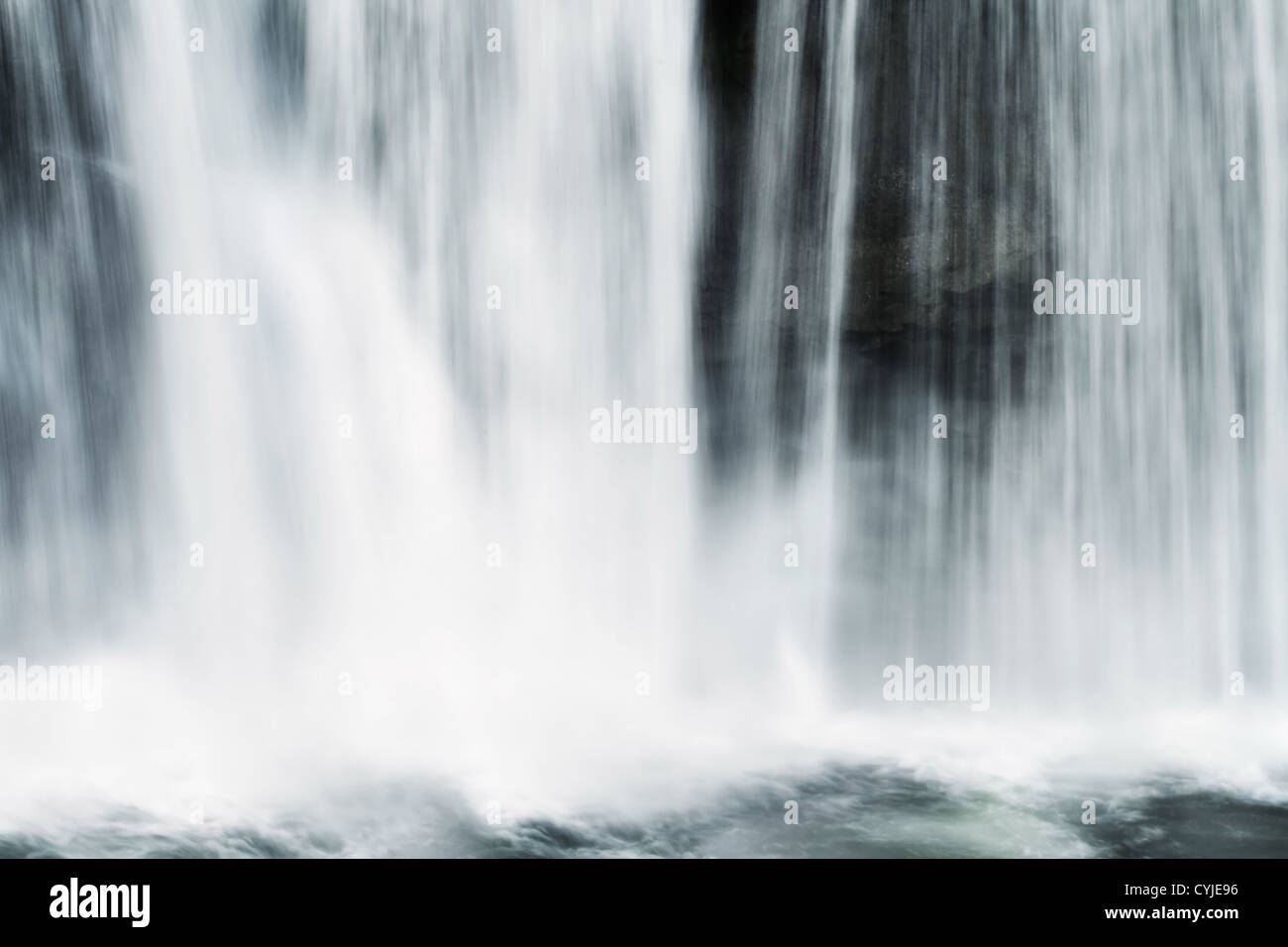 Abstract of flowing water from a waterfall Stock Photo - Alamy