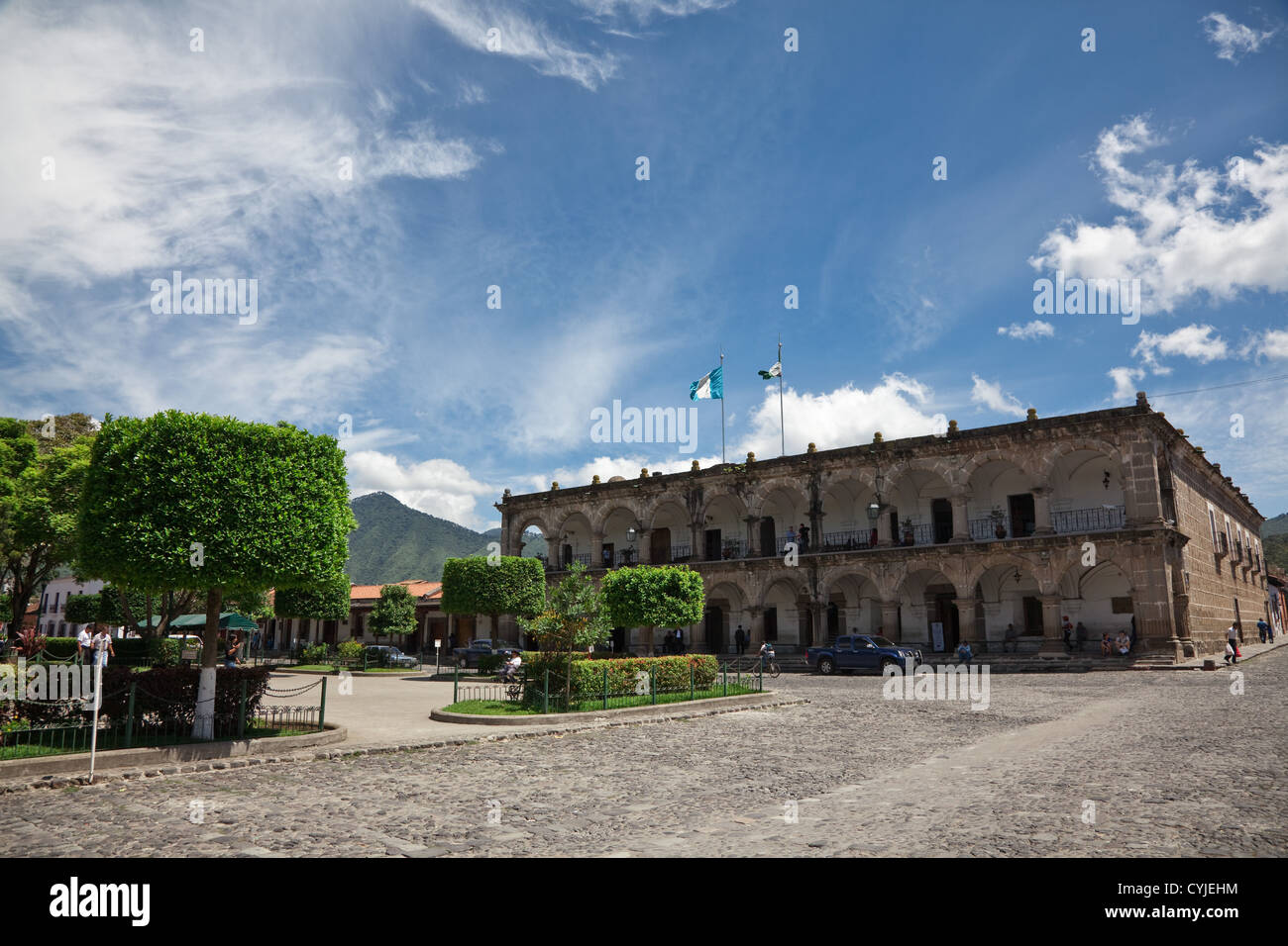 Wonderful old colonial building in Antigua Stock Photo - Alamy