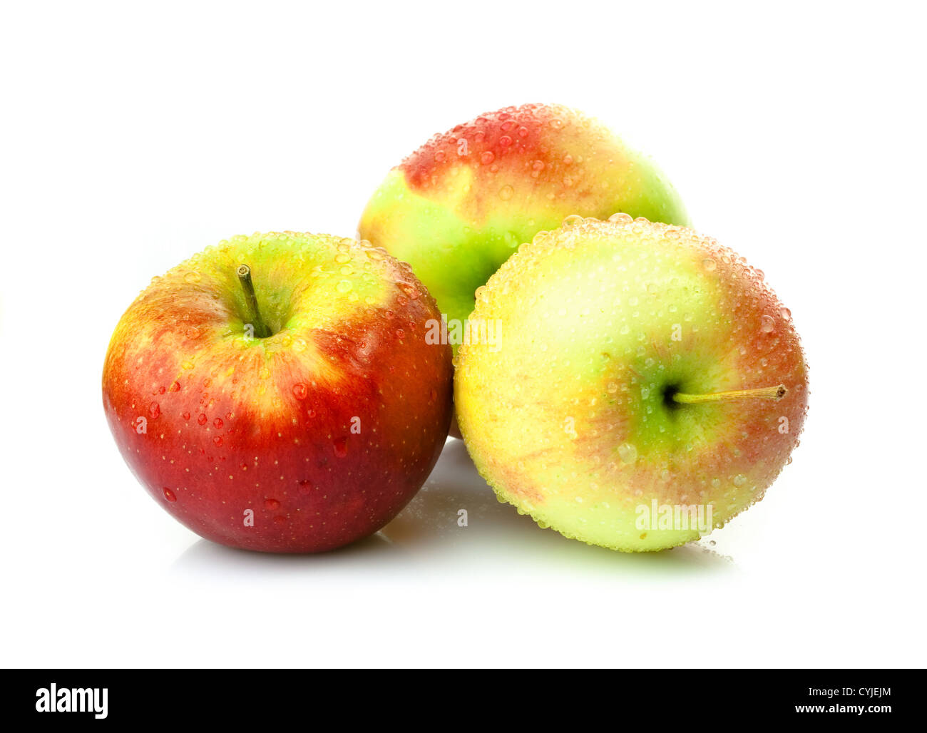 Fresh apples on white hi-res stock photography and images - Alamy