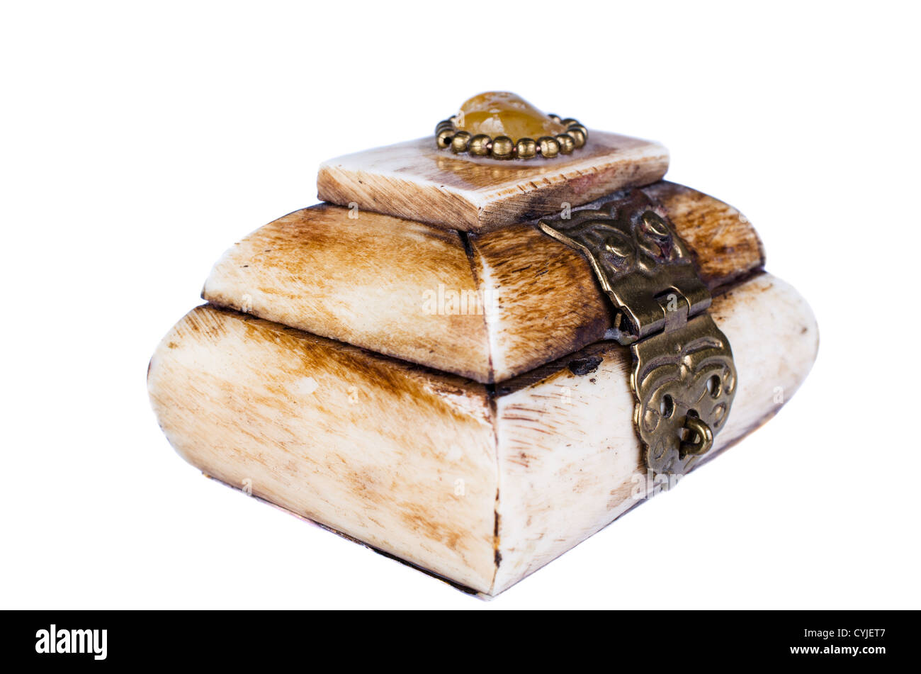 Ancient casket isolated Stock Photo - Alamy