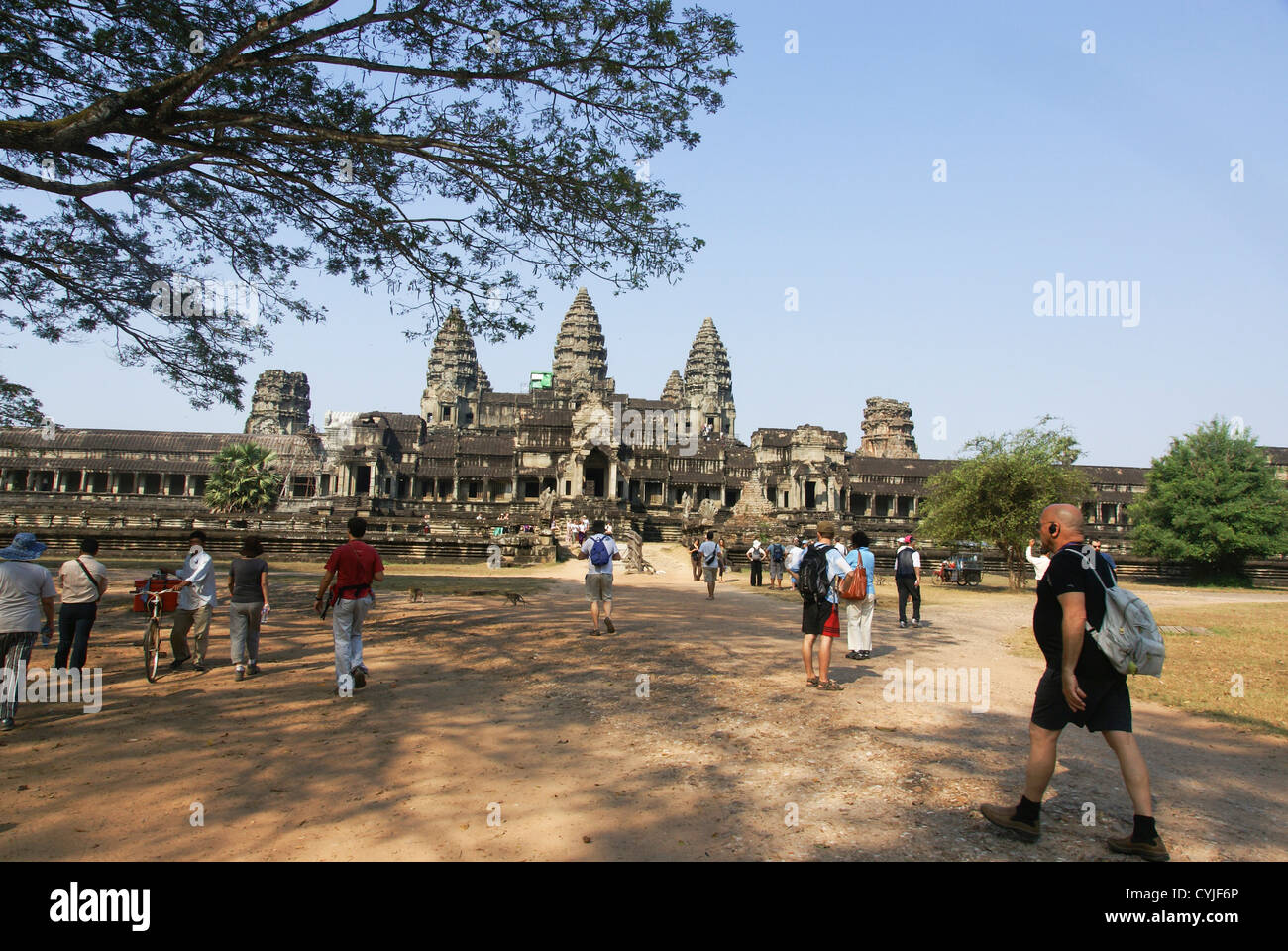 Cambodia, Angkor Wat The largest temple complex in the world Stock ...