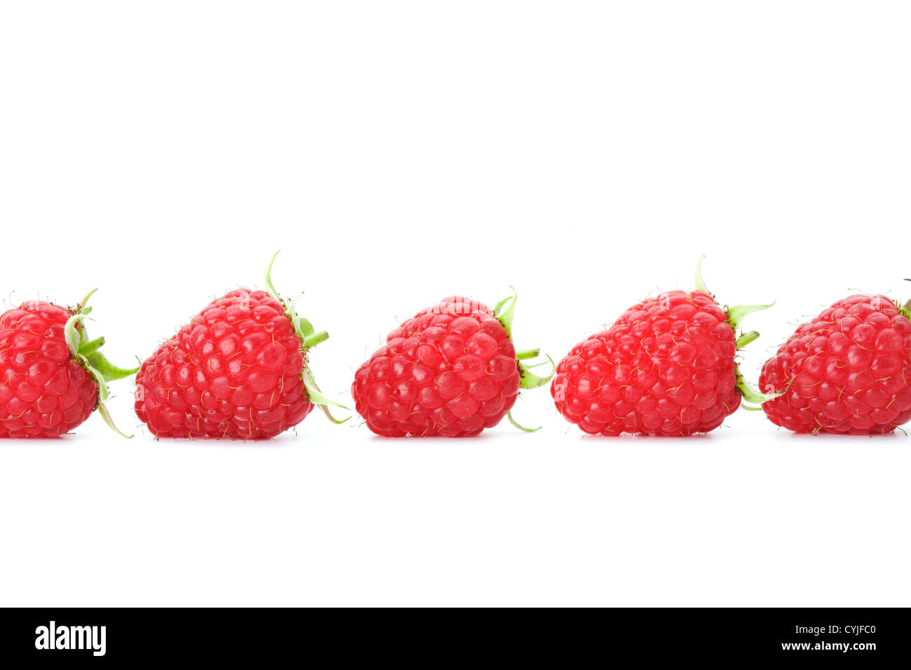 Row of raspberries hi-res stock photography and images - Alamy