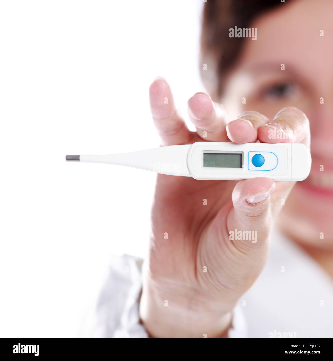 Doctor thermometer hi-res stock photography and images - Alamy