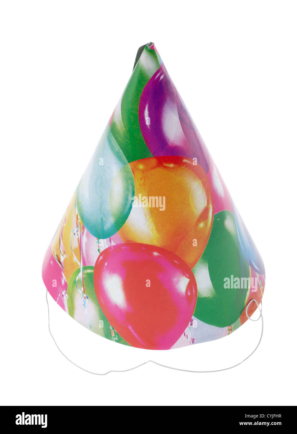 Background balloons party hat Cut Out Stock Images & Pictures - Alamy