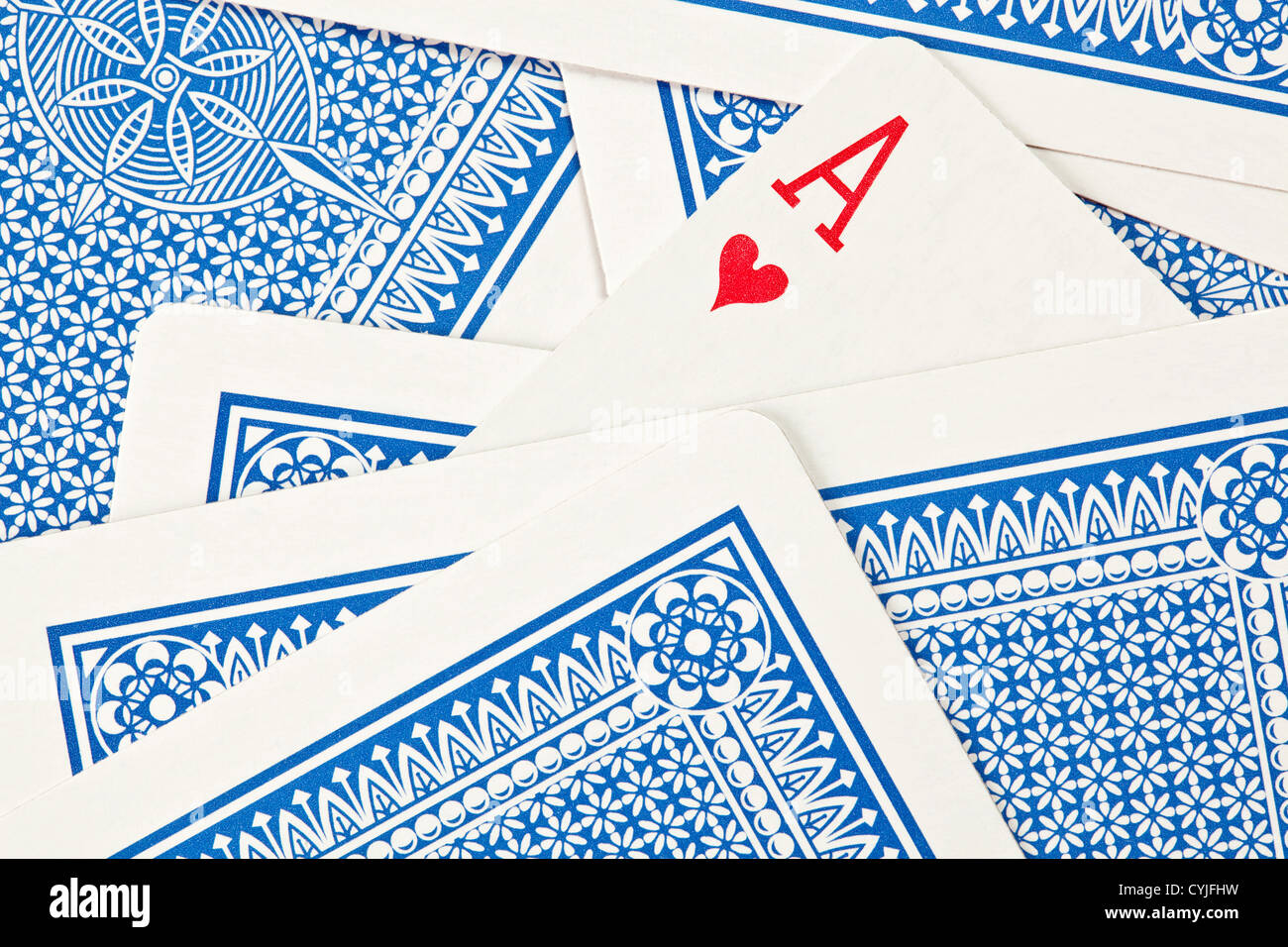 Playing cards lying upside down Stock Photo - Alamy