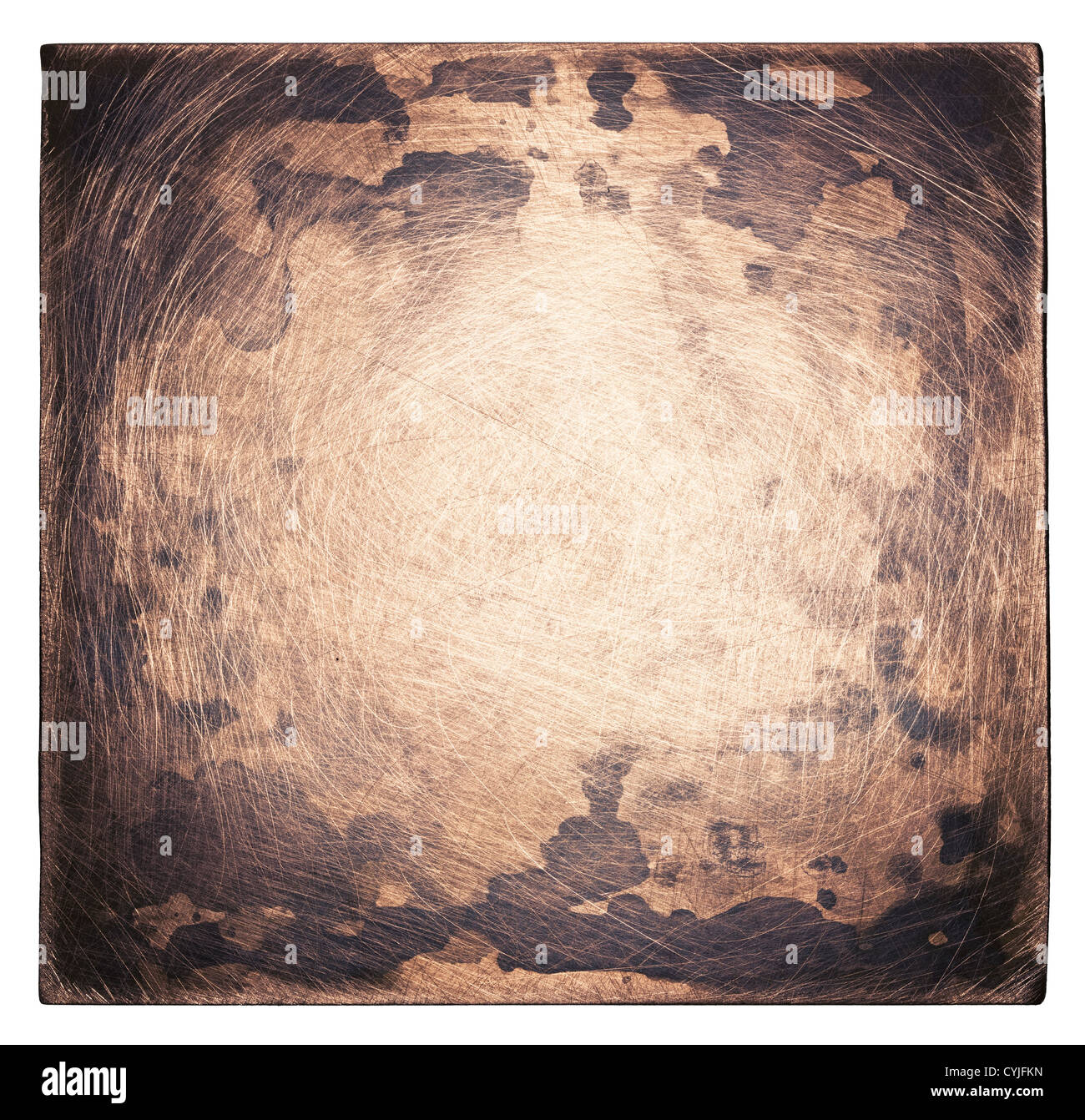 Copper plate texture, old metal background Stock Photo - Alamy
