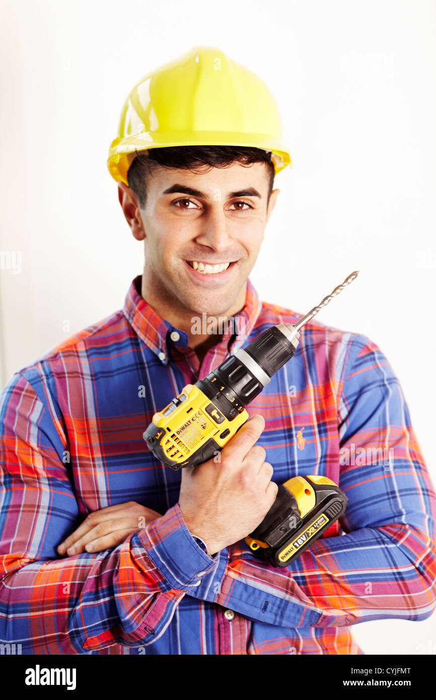 Man powerdrill hi-res stock photography and images - Alamy