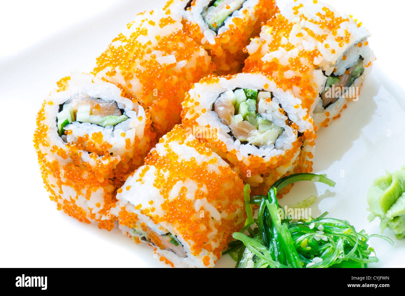 Maki Sushi - Roll close up Stock Photo - Alamy