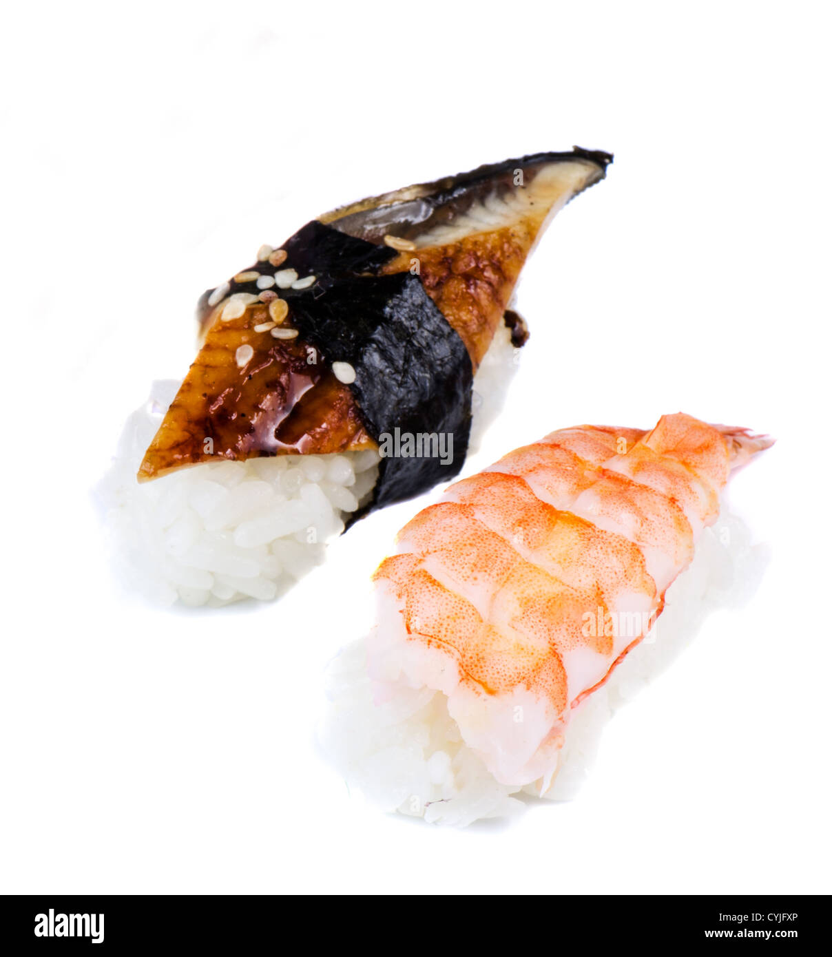 Delicious nigiri sushi set Cut Out Stock Images & Pictures - Alamy