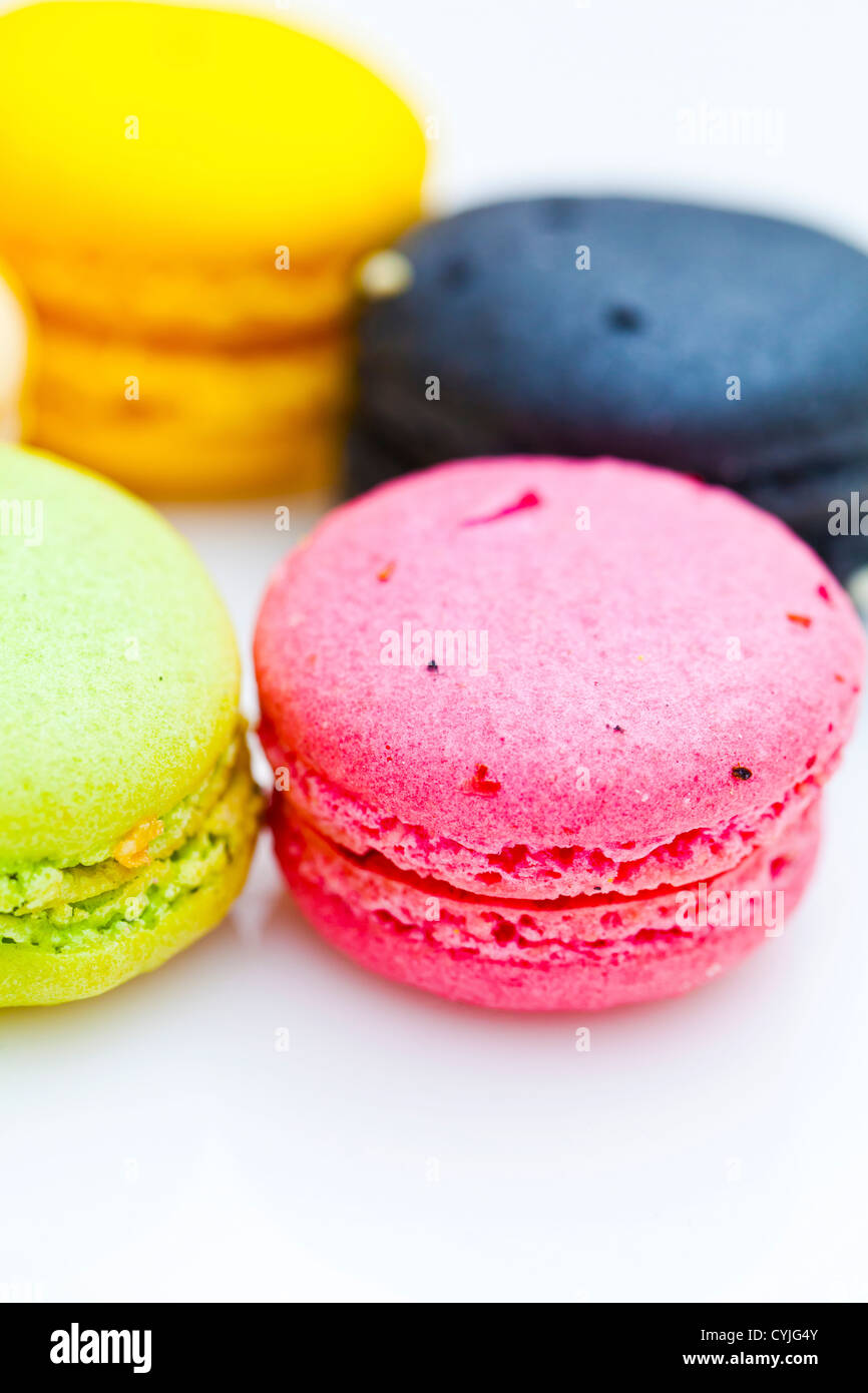 French dessert colorful mararoon Stock Photo - Alamy