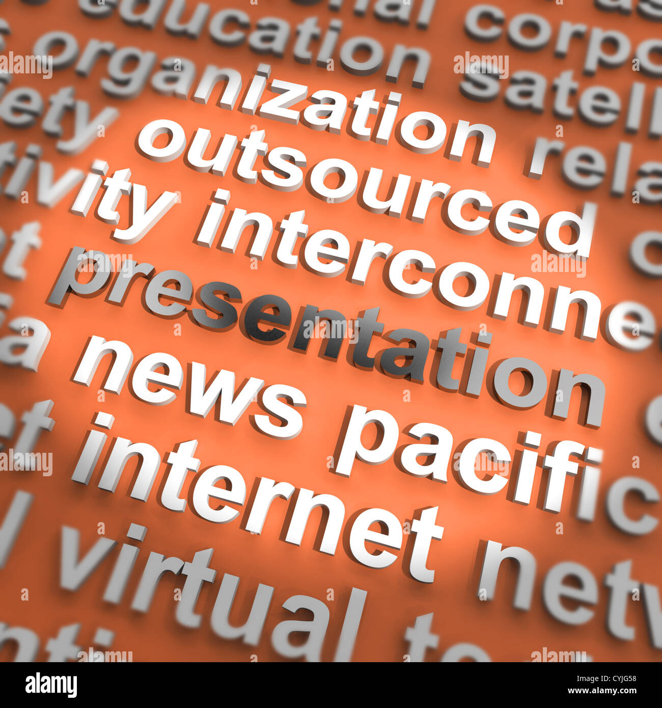 Presentation Word Shows Conference Seminar Or Display Stock Photo - Alamy